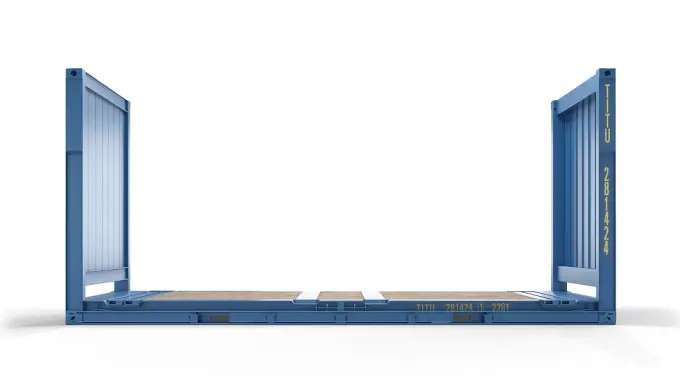 Flat rack-container til leje u. binding til en skarp pris i 2026!